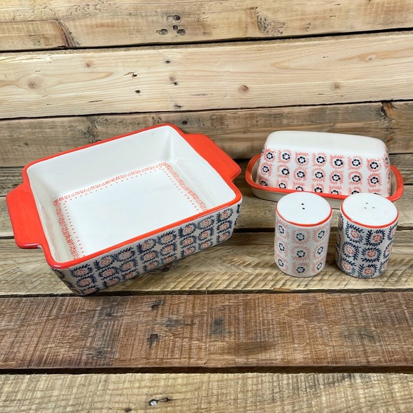 Threshold | Kitchen | Threshold Stoneware Floral Boho Baking Dish ...